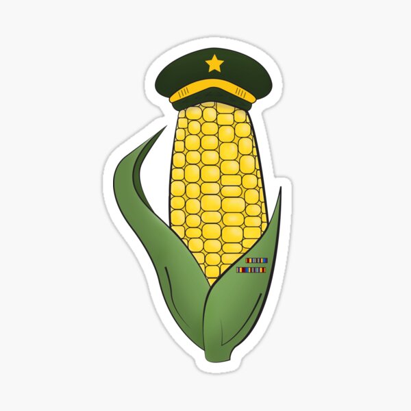 "Colonel of Corn" Sticker for Sale by Ekarafa | Redbubble