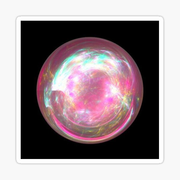 "pink bubble" Sticker by simplycloudy | Redbubble