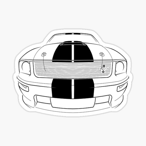 "Mustang Ford Mustang GT" Sticker for Sale by 2020Printwork | Redbubble