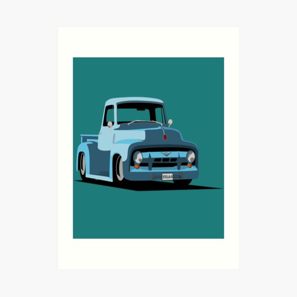 "Ford F100 1950s Ford F100" Art Print by 2020Printwork | Redbubble