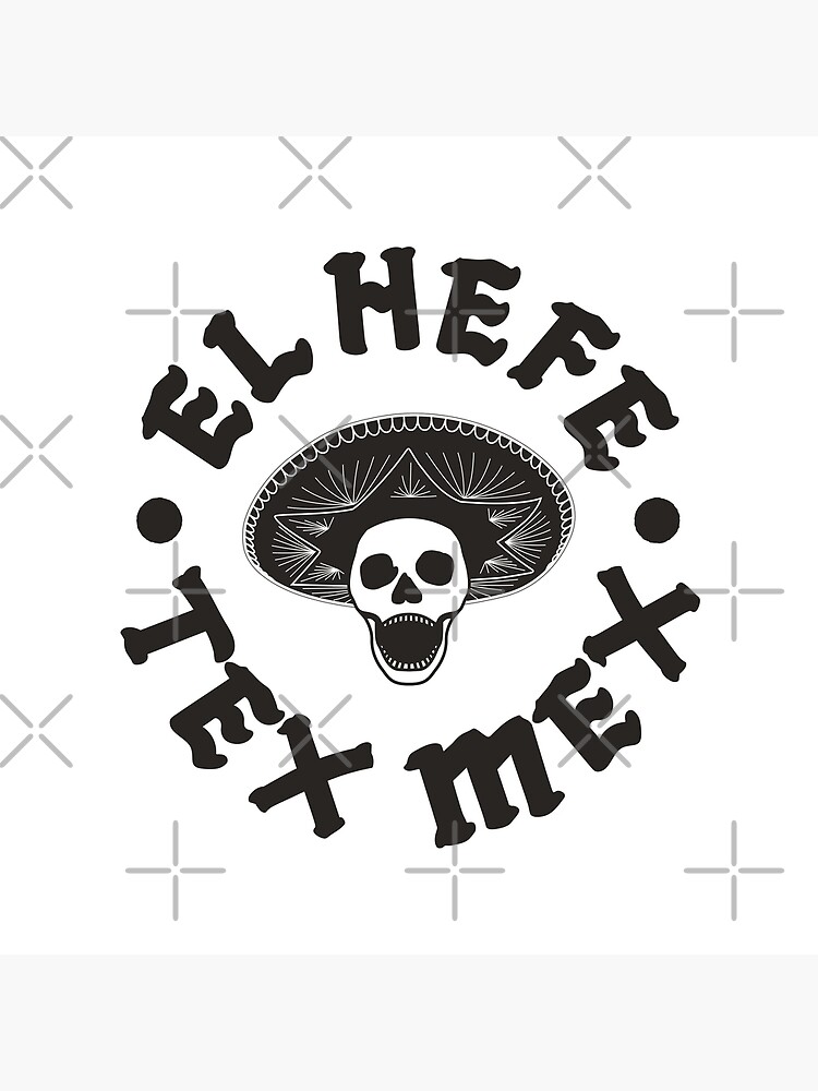 "El Hefe Black Logo" Art Print by 00niwalsh | Redbubble