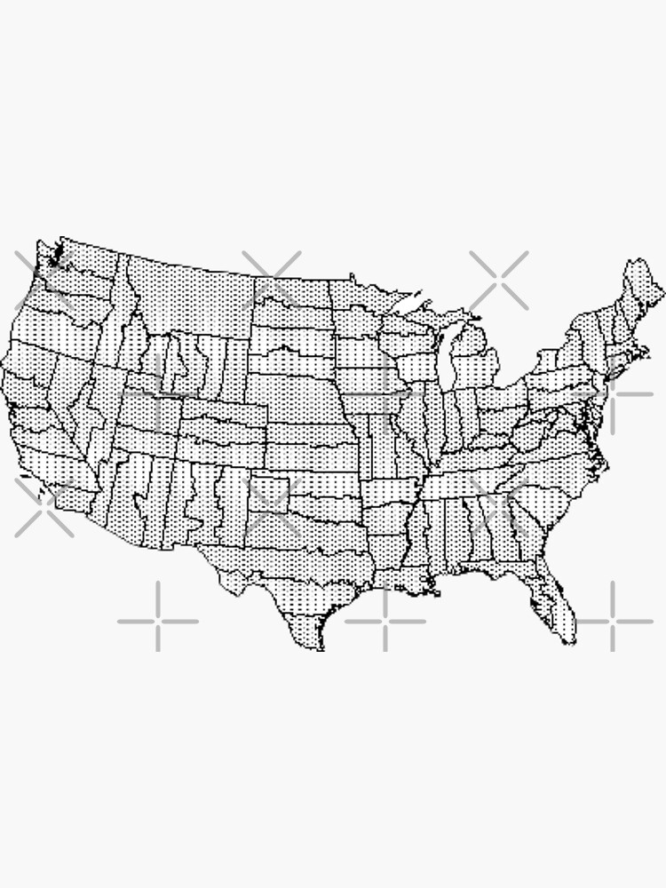 "NAD83 State Plane Sticker" Sticker for Sale by lawlessdesign | Redbubble