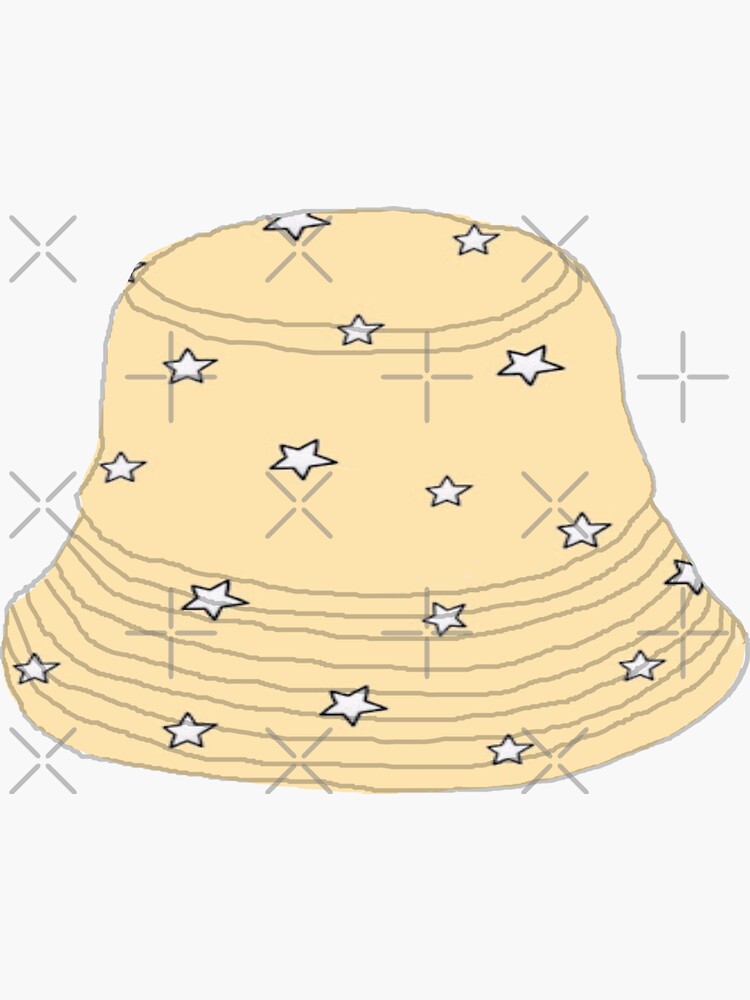 "cute vsco star bucket hat " Sticker for Sale by carriejng | Redbubble