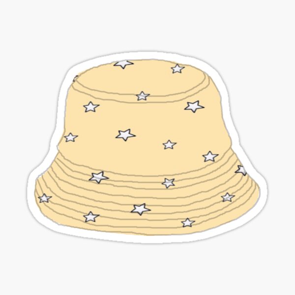 "cute vsco star bucket hat " Sticker for Sale by carriejng | Redbubble
