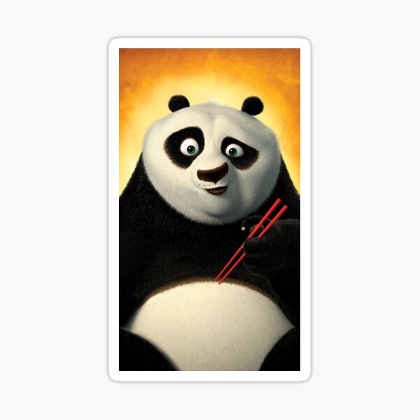 "Kung fu Panda" Sticker for Sale by dakalino | Redbubble