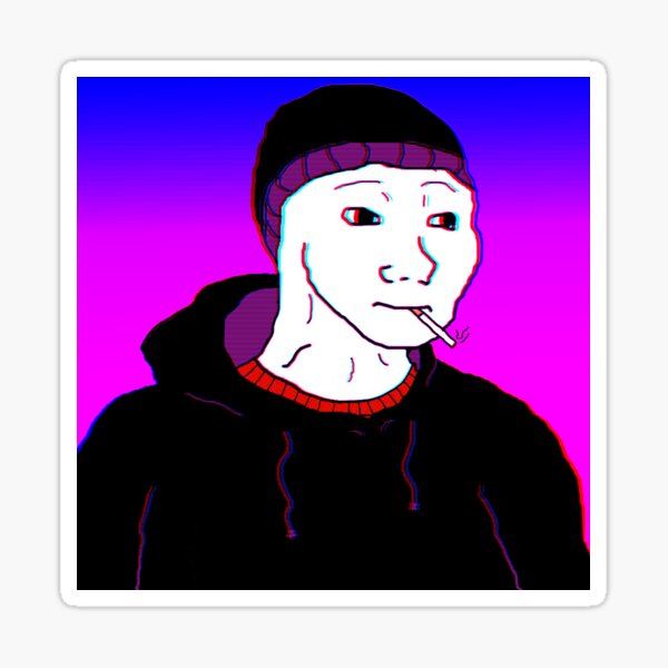 "Aesthetic vaporwave doomer" Sticker for Sale by Geempah | Redbubble