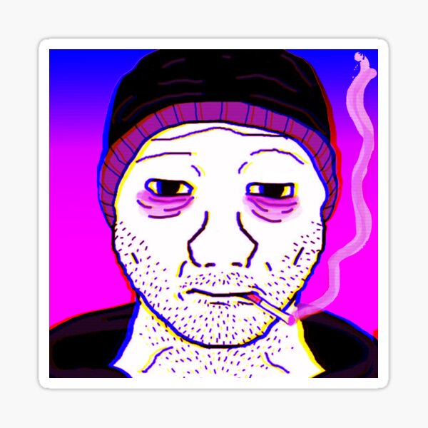 "Aesthetic vaporwave doomer" Sticker for Sale by Geempah | Redbubble