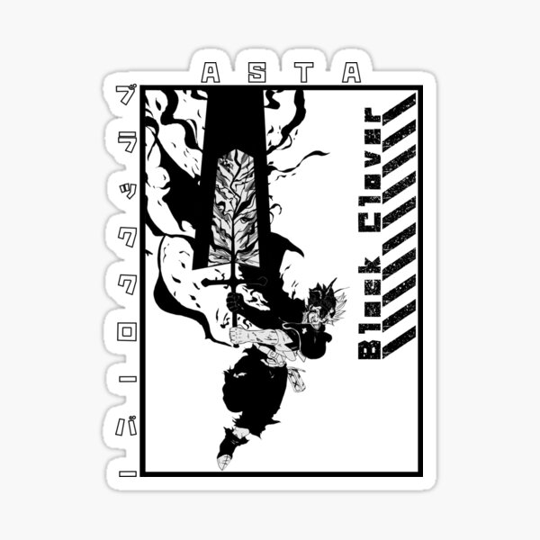 "Asta - Black Clover " Sticker by ice-man7 | Redbubble