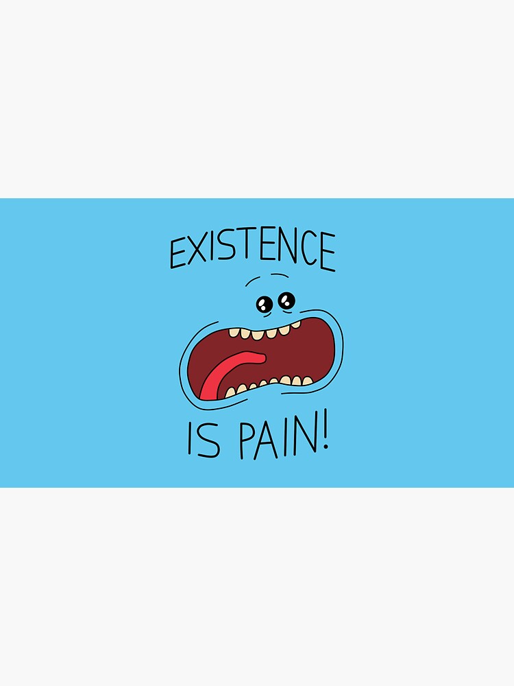 "Existance is Pain (Funny)" Sticker for Sale by LHRxSALU | Redbubble