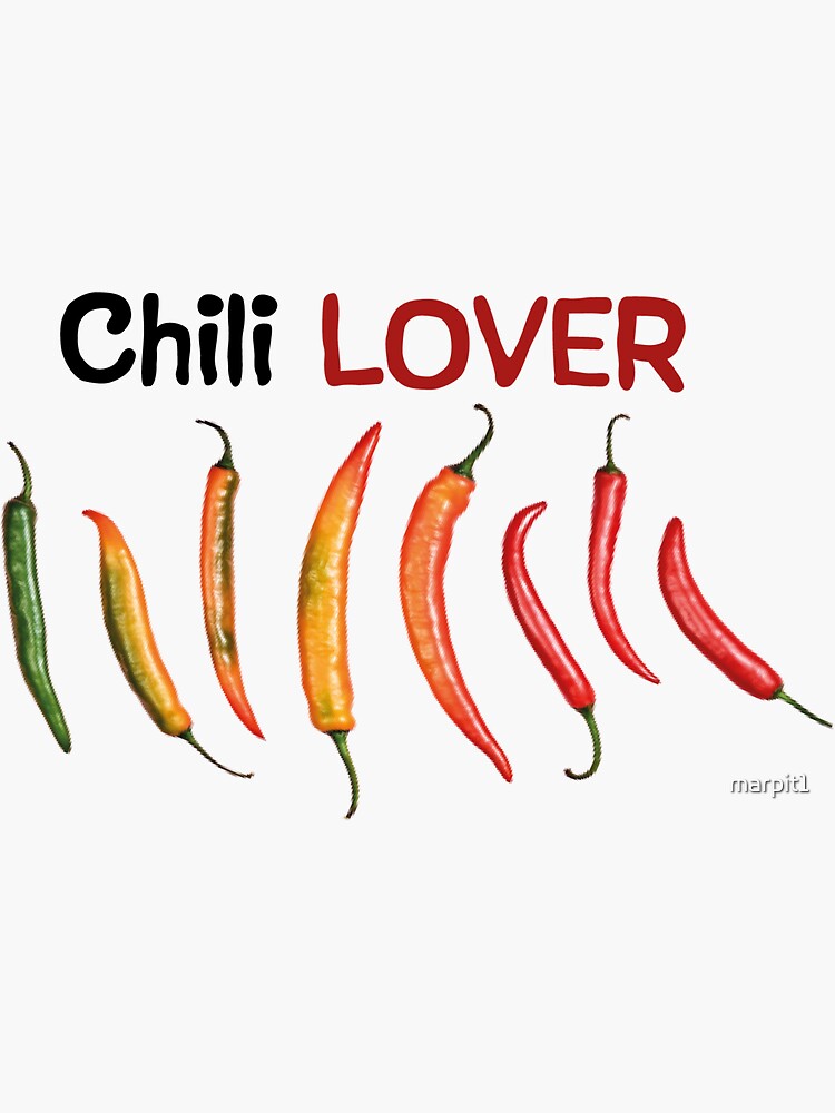 "You like it spicy, then show your love for chilli" Sticker by marpit1 ...