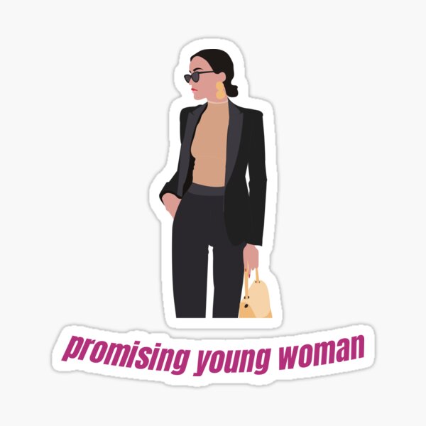 "Promising Young Woman" Sticker for Sale by ArtisticChoice | Redbubble