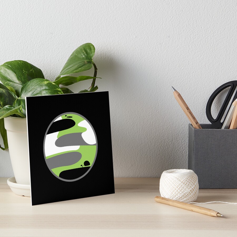 "Aromantic subtle pride flag planet" Art Board Print by QwertyStickers ...