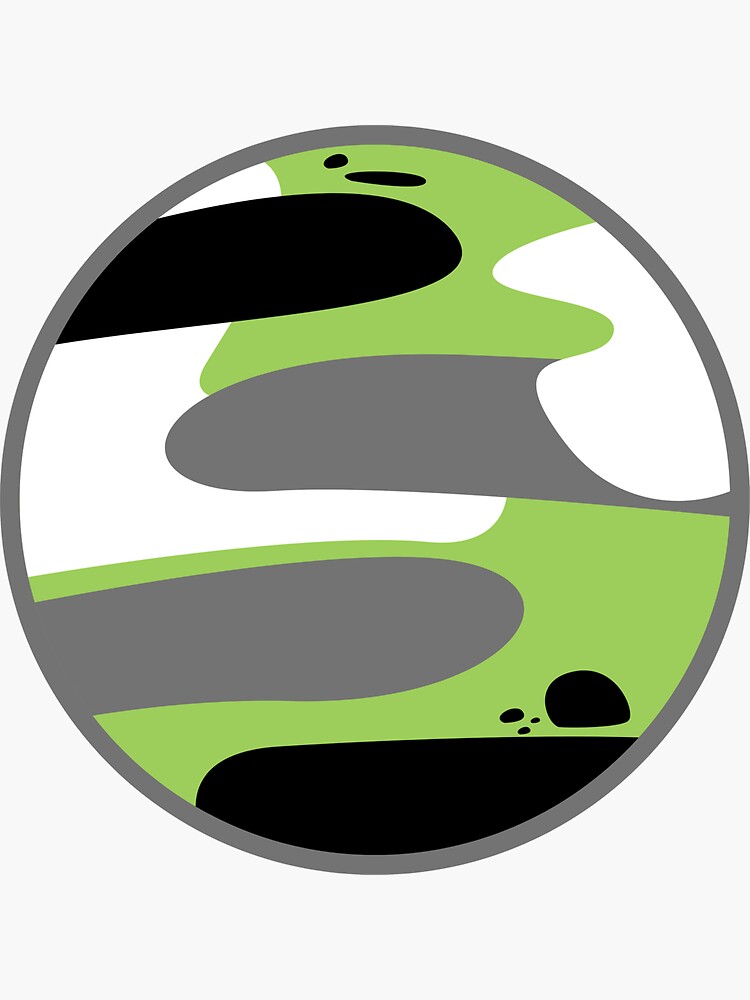 "Aromantic subtle pride flag planet" Sticker for Sale by QwertyStickers ...
