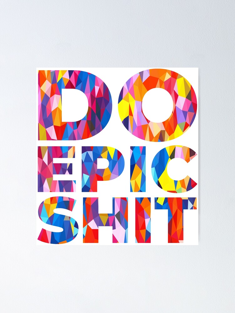 "Unique minimal modern text art" Poster for Sale by PolyGema | Redbubble