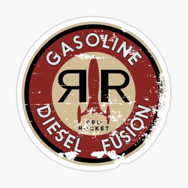 "Red rocket Worn logo - fallout " Sticker by Geempah | Redbubble