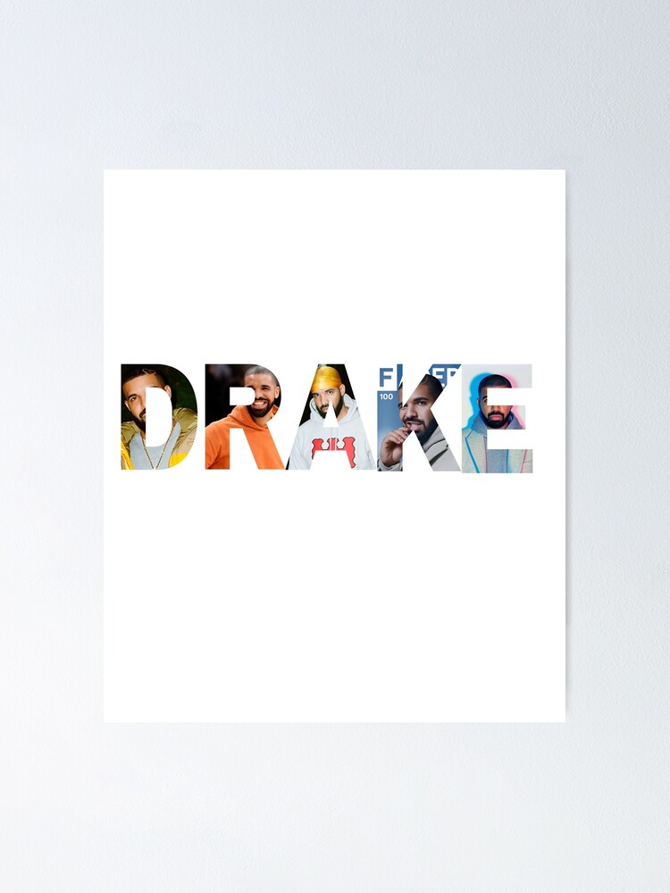 "DRAKE - BOLD LETTERS" Poster for Sale by claudiamalonso | Redbubble