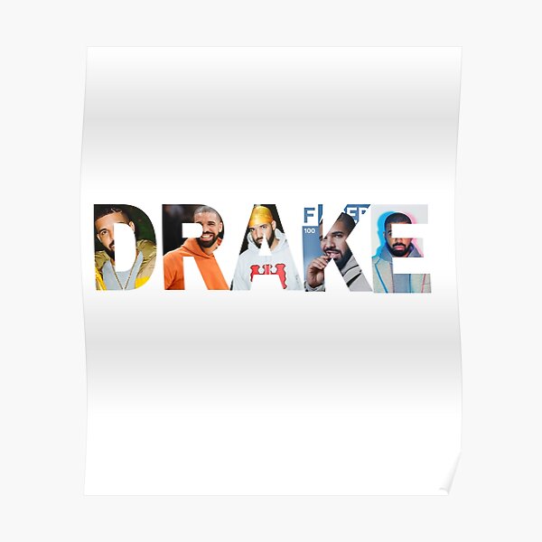 "DRAKE - BOLD LETTERS" Poster for Sale by claudiamalonso | Redbubble