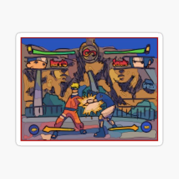 "Anime fighting " Sticker for Sale by KimSeokWhat | Redbubble
