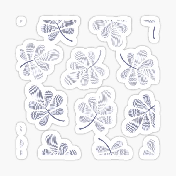 "Blur Fluted leaves" Sticker by mischellero | Redbubble