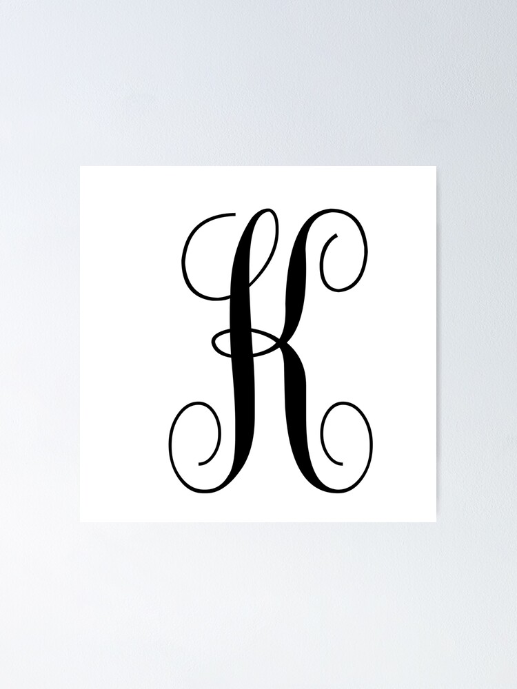 "K1" Poster for Sale by MonogramMonkey | Redbubble