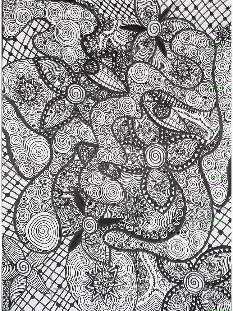 "Trippy Line Art" Poster for Sale by Onlyomniscience | Redbubble