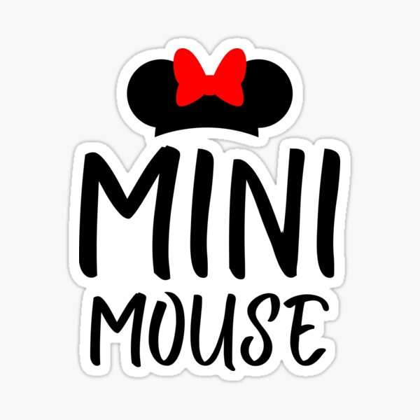 "Mini mouse/Mama mouse/Mommy and Me" Sticker for Sale by ITiMTanG ...