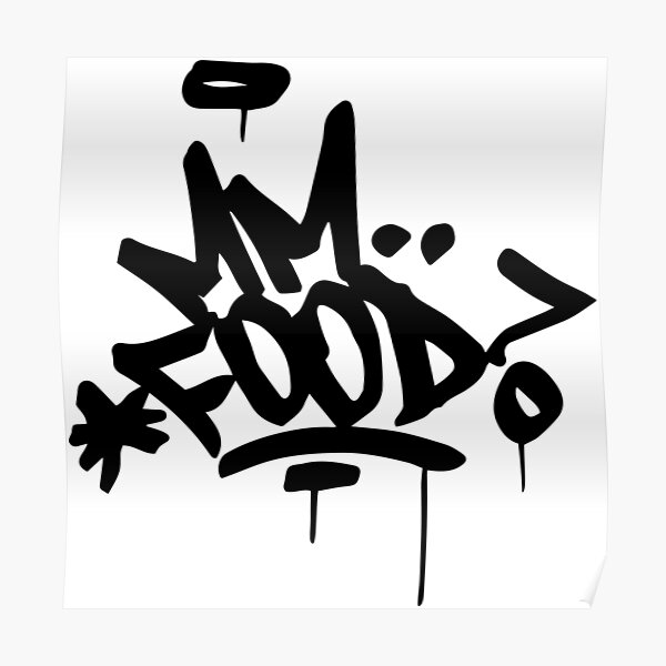 "MM..FOOD" Poster for Sale by SeaCoDesign | Redbubble