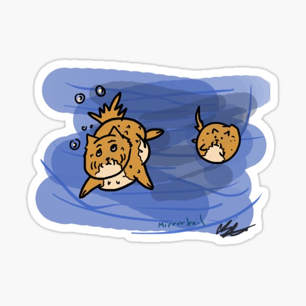 "Puffer Cats" Sticker for Sale by Mirrortail | Redbubble