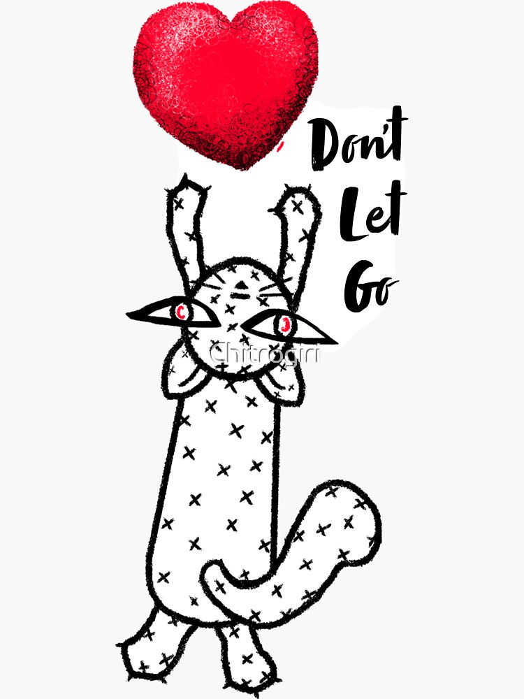 "Do not let go!" Sticker for Sale by Chitrogiri | Redbubble