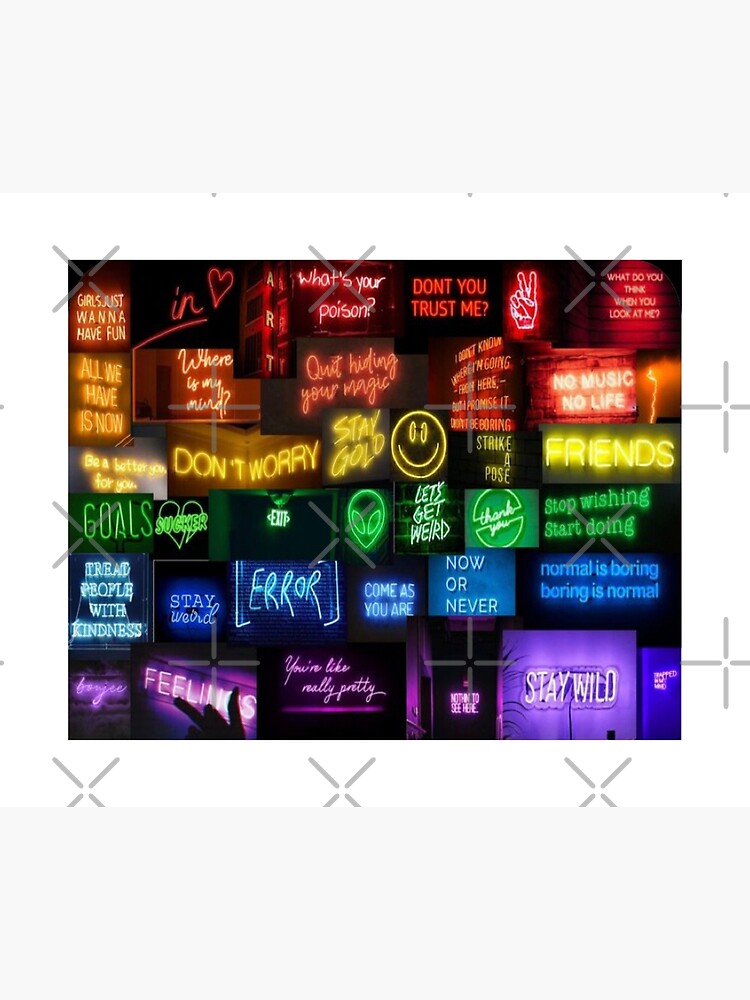 "Neon sign collage" Poster for Sale by Als10806 | Redbubble