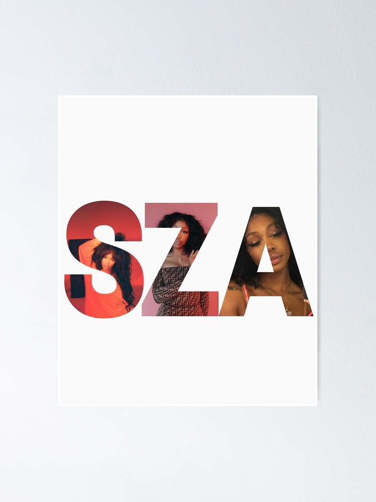 "SZA - BOLD LETTERS" Poster for Sale by claudiamalonso | Redbubble