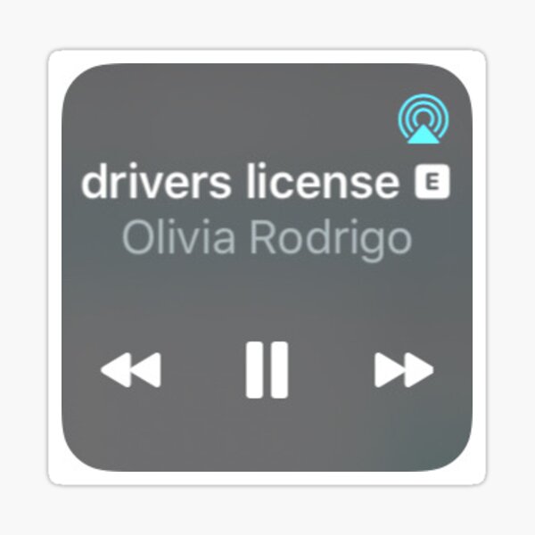 "Drivers License" Sticker for Sale by abigailclairej | Redbubble