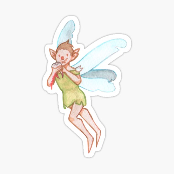 "Tooth Fairy (lilac background)" Sticker for Sale by ibyrd-7 | Redbubble