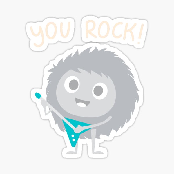 "YOU ROCK" Sticker by PureGeometry | Redbubble