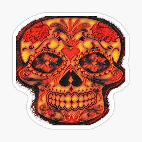 "Skull head" Sticker for Sale by Bestmode | Redbubble