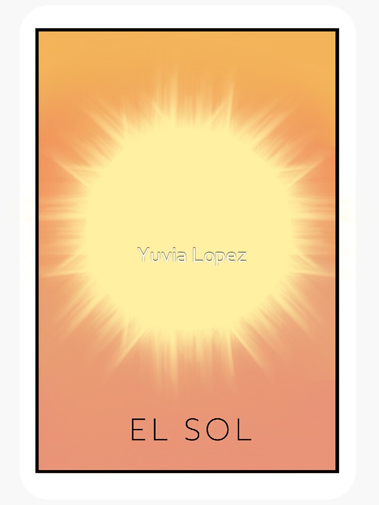 "el sol" Sticker by yuvialopez | Redbubble