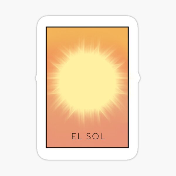 "el sol" Sticker by yuvialopez | Redbubble
