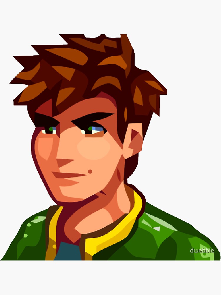 "Alex Vector (Stardew Valley)" Sticker for Sale by dwebble | Redbubble