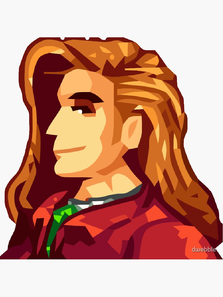 "Elliot Vector (Stardew Valley)" Sticker for Sale by dwebble | Redbubble