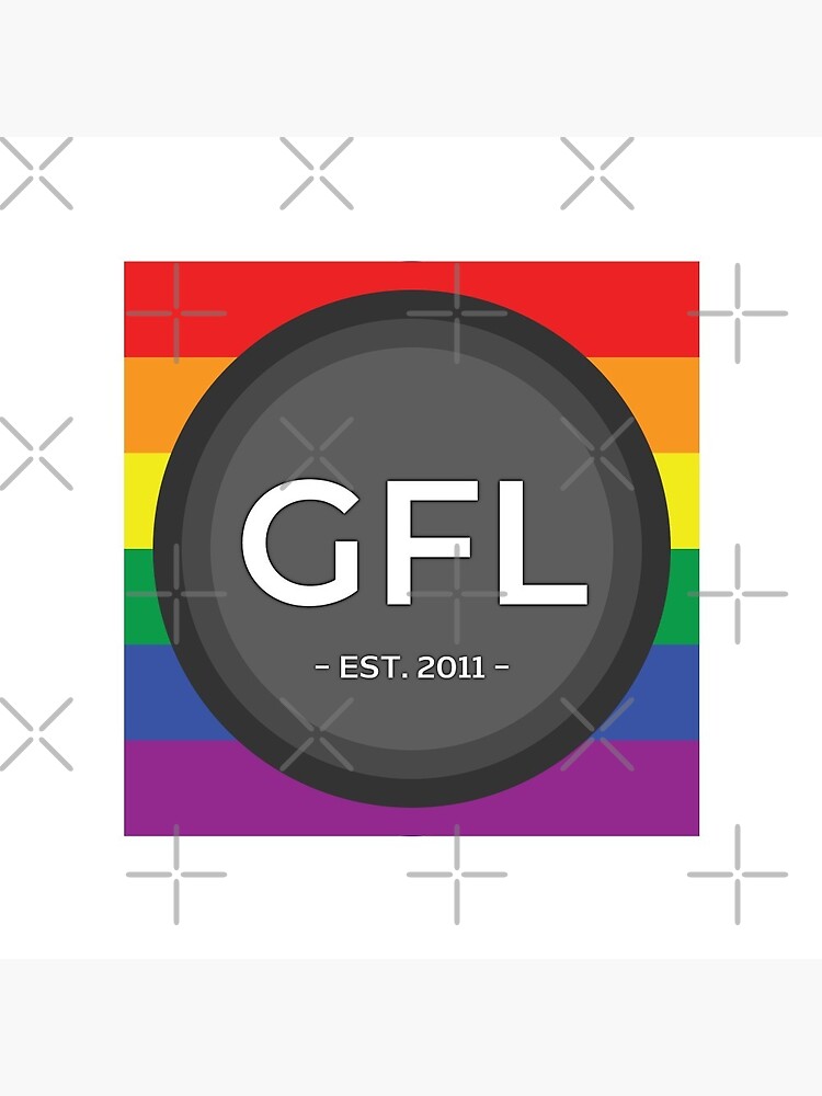 "GFL Logo - Pride" Pin for Sale by GFLClan | Redbubble