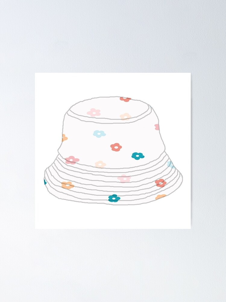 "cute vsco flower bucket hat" Poster by carriejng | Redbubble