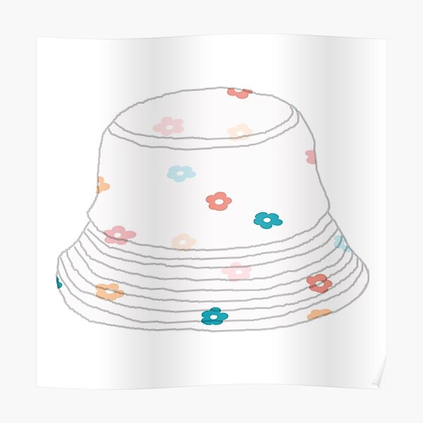 "cute vsco flower bucket hat" Poster by carriejng | Redbubble