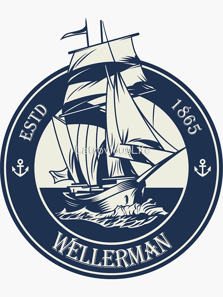 "Wellerman Sea Shanty Inspired design" Sticker for Sale by ...