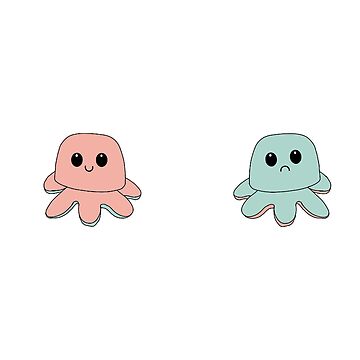 "Mood octopus 2 sticker pack" Sticker for Sale by Made-by-Lili | Redbubble