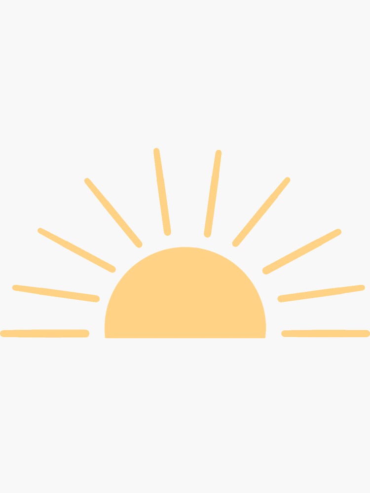 "Sunrise" Sticker for Sale by Lpolkinhorn | Redbubble