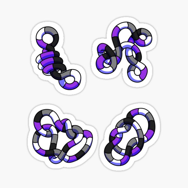 "Asexual Tangle" Sticker for Sale by autisticnacl | Redbubble