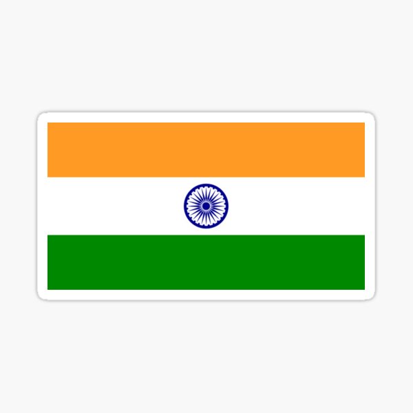 "India India India - Official flag of India" Sticker for Sale by ...