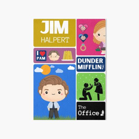 "The Office Jim Halpert" Art Board Print by IwataChan | Redbubble