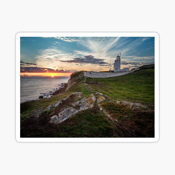 "St Catherines Lighthouse Isle Of Wight" Sticker for Sale by ...