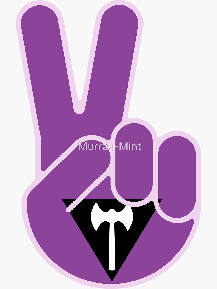 "Labrys Peace sign " Sticker by Murray-Mint | Redbubble
